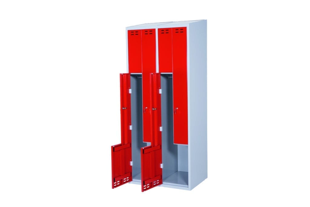 Z ustega garderoobikapp-riidekapp 4 uksega punane - CityRamp OÜ